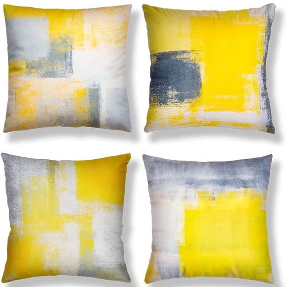 Accessories | 4 Contemporary Abstract Art Painting Pillow Cases | Poshmark